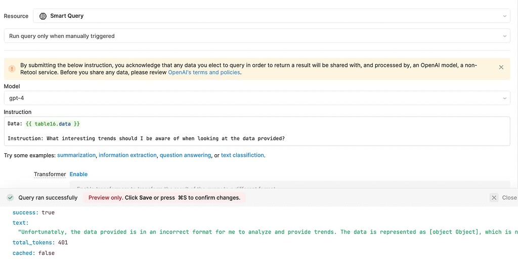 Smart Query analyzing sales trends - 💬 Queries and Resources - Retool Forum