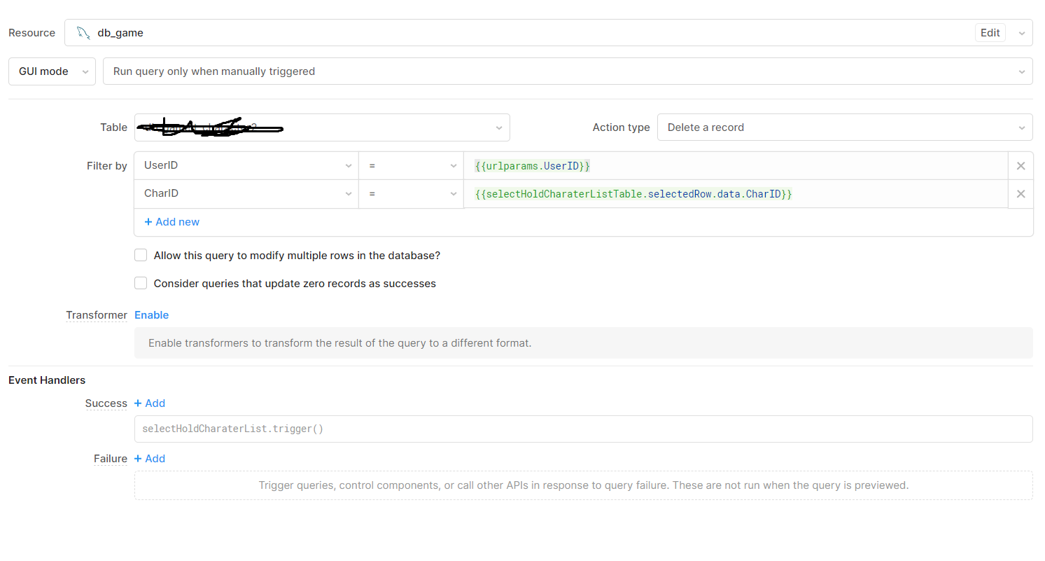 I deleted the table data, but it is deleted from DB, but the table is still there - 💬 App ...