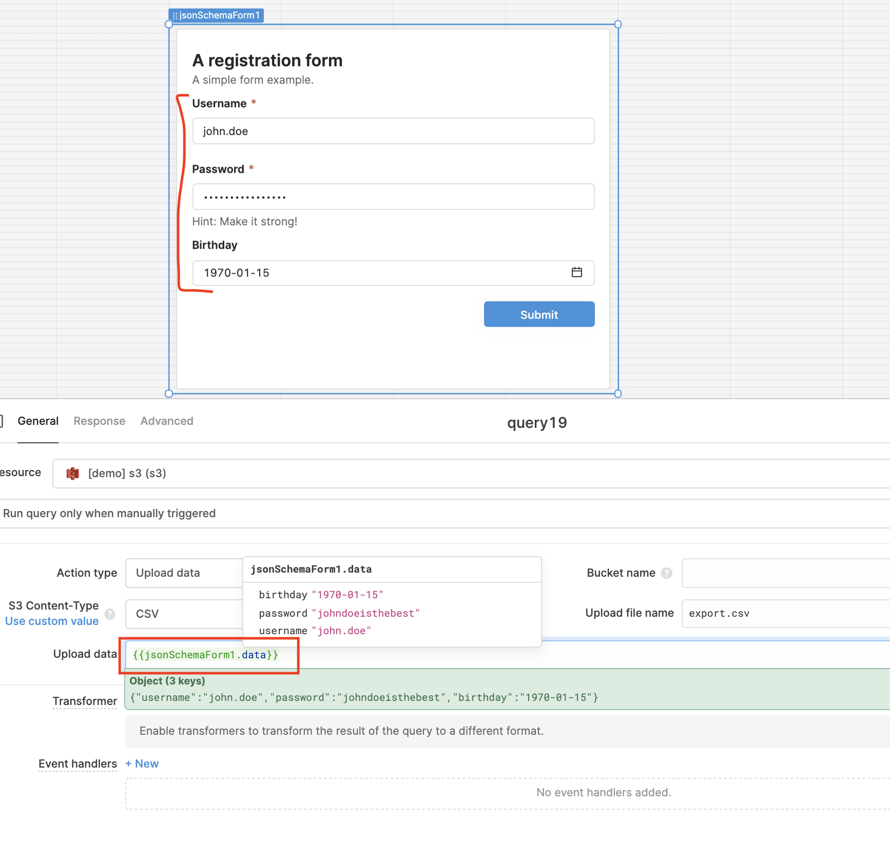 How To Upload Multiple Files To GCS With JSON Schema Form Queries