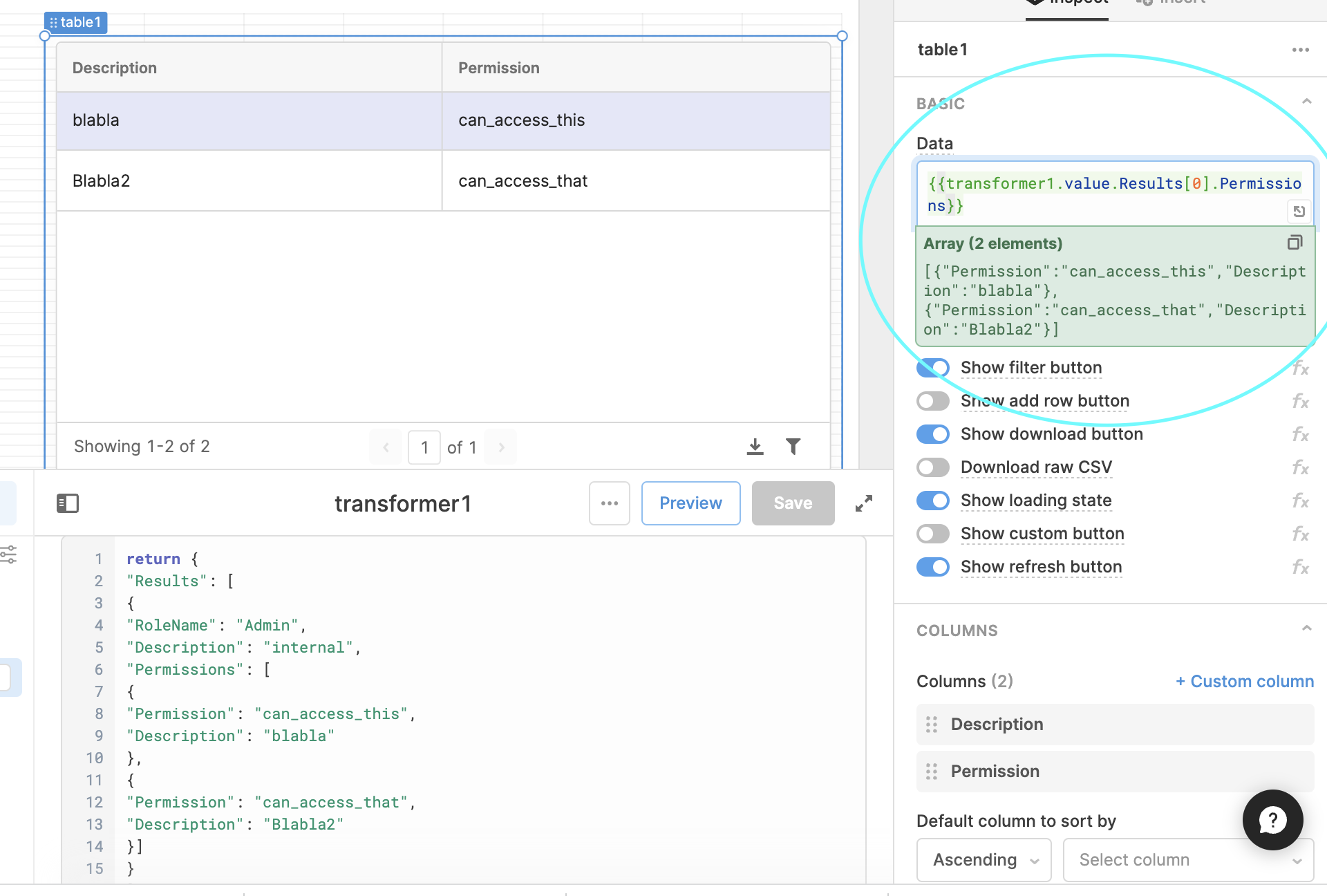 How To Interpolate Data In A Table Queries And Resources Retool Forum