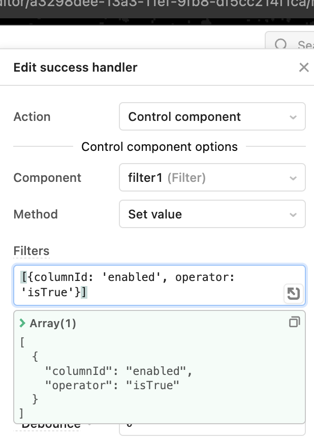 Default value for Filter component? - 💬 App Building - Retool Forum