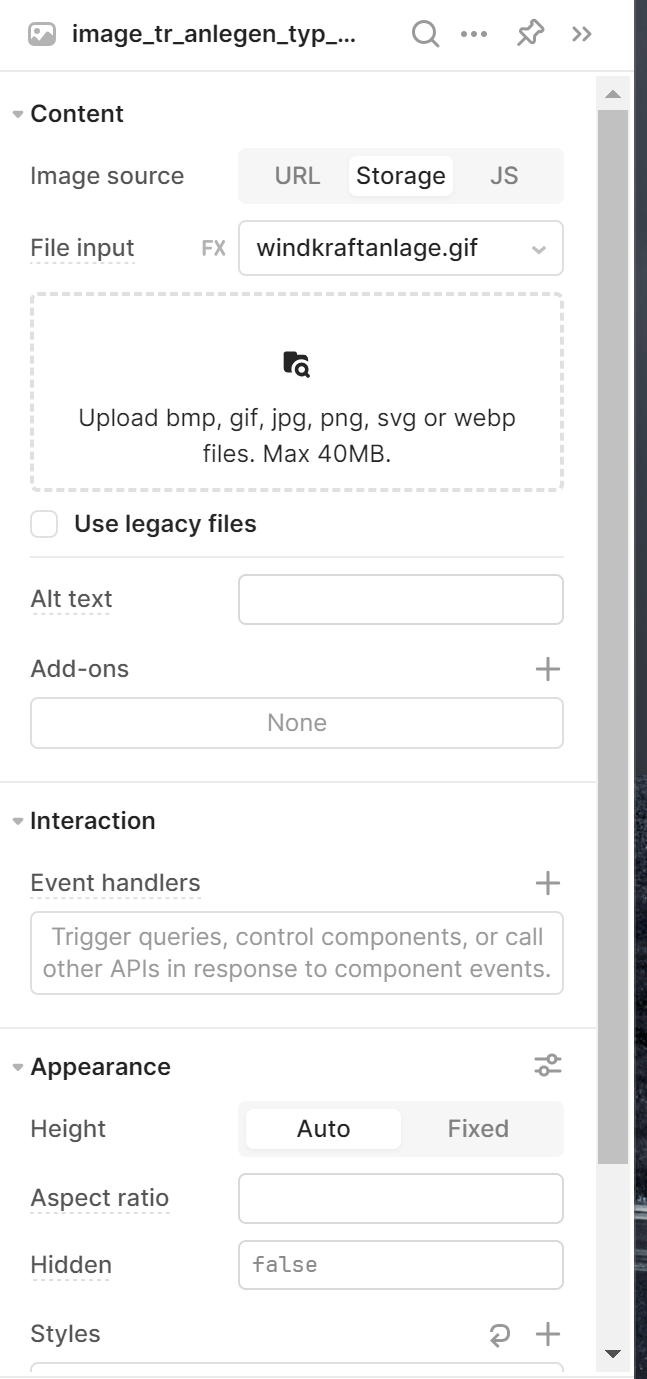 Dotted Line While In Image Component Is Not Displayed 💬 App Building Retool Forum