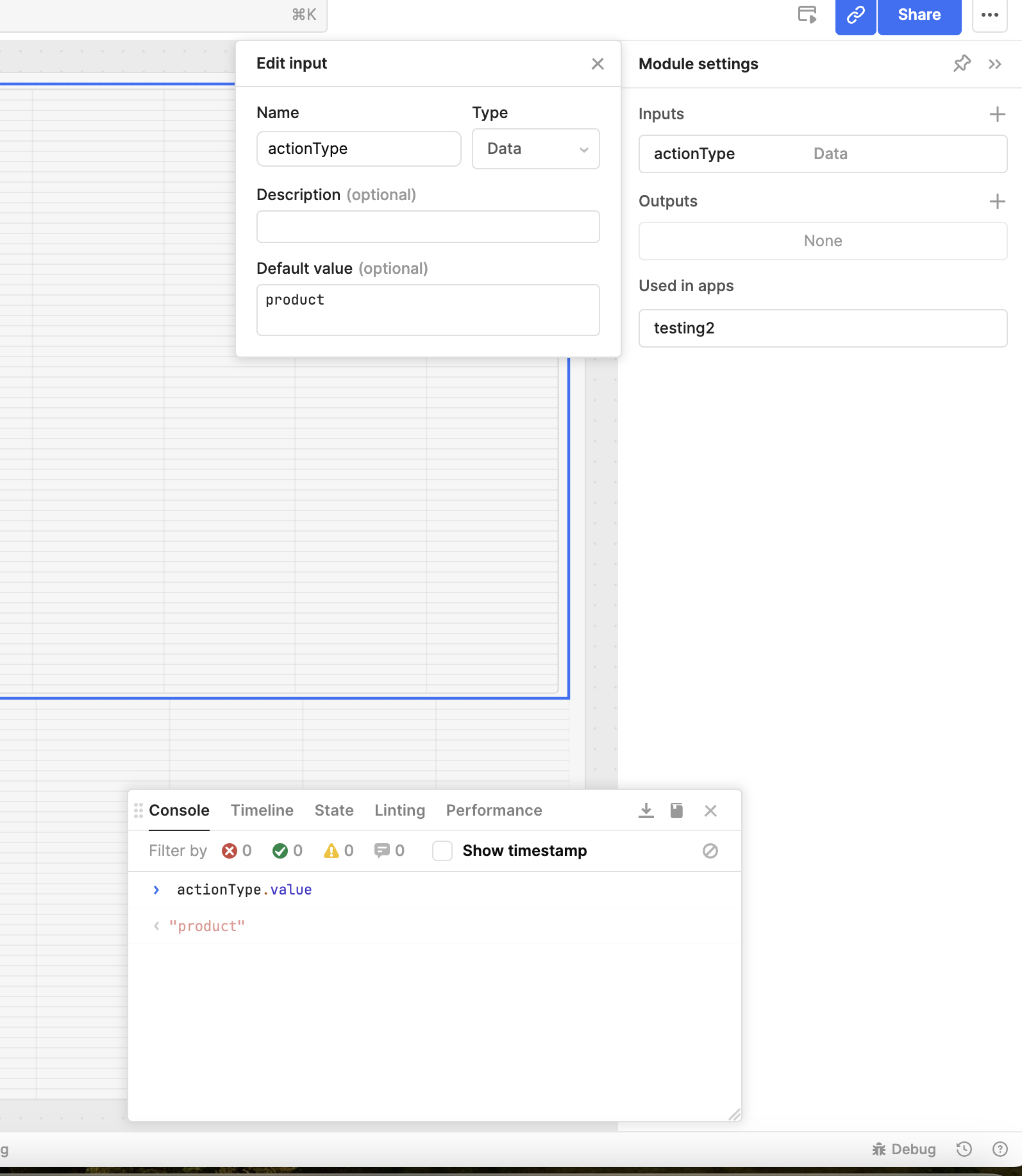 Cant Keep Default Input Value In Module App Building Retool Forum