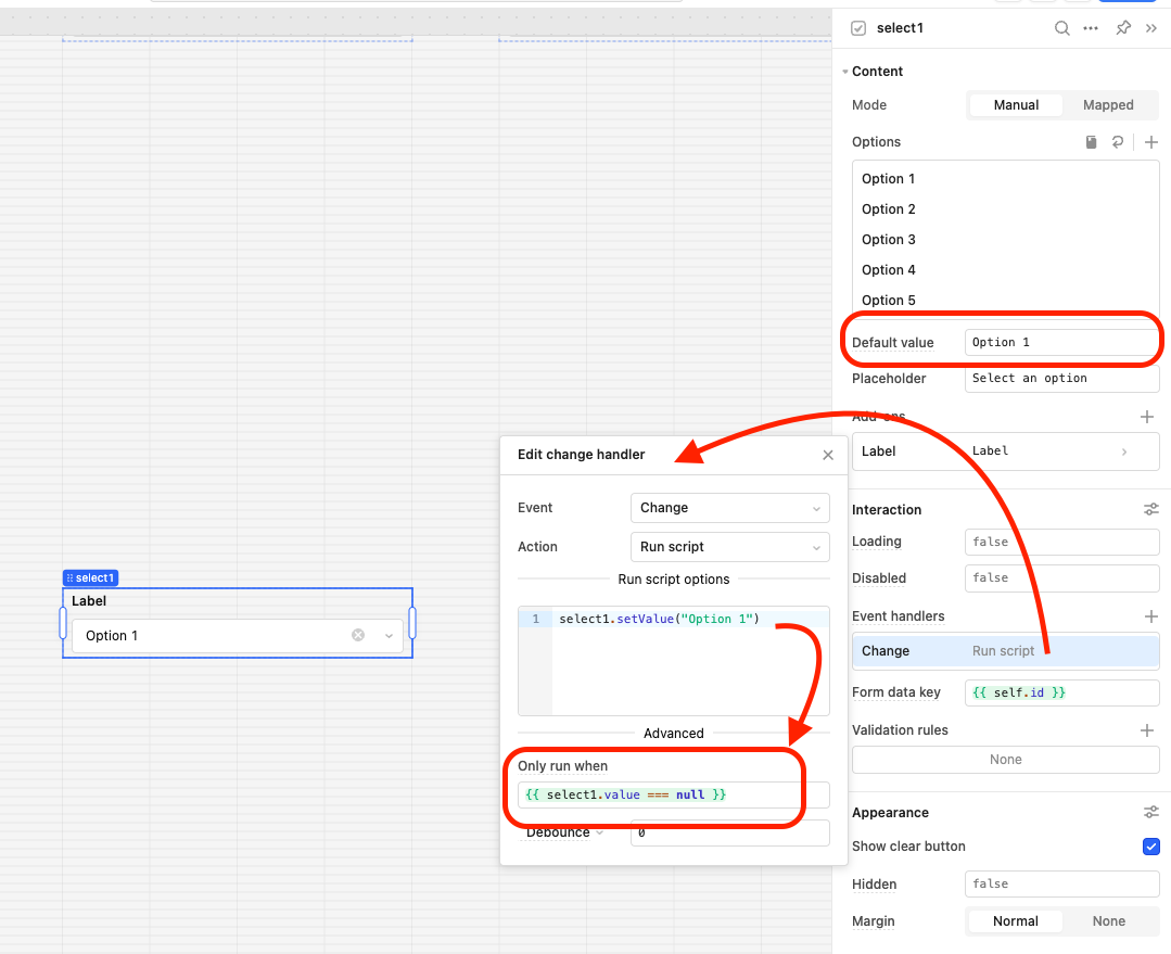 Clear button set value to default value - 💬 App Building - Retool Forum