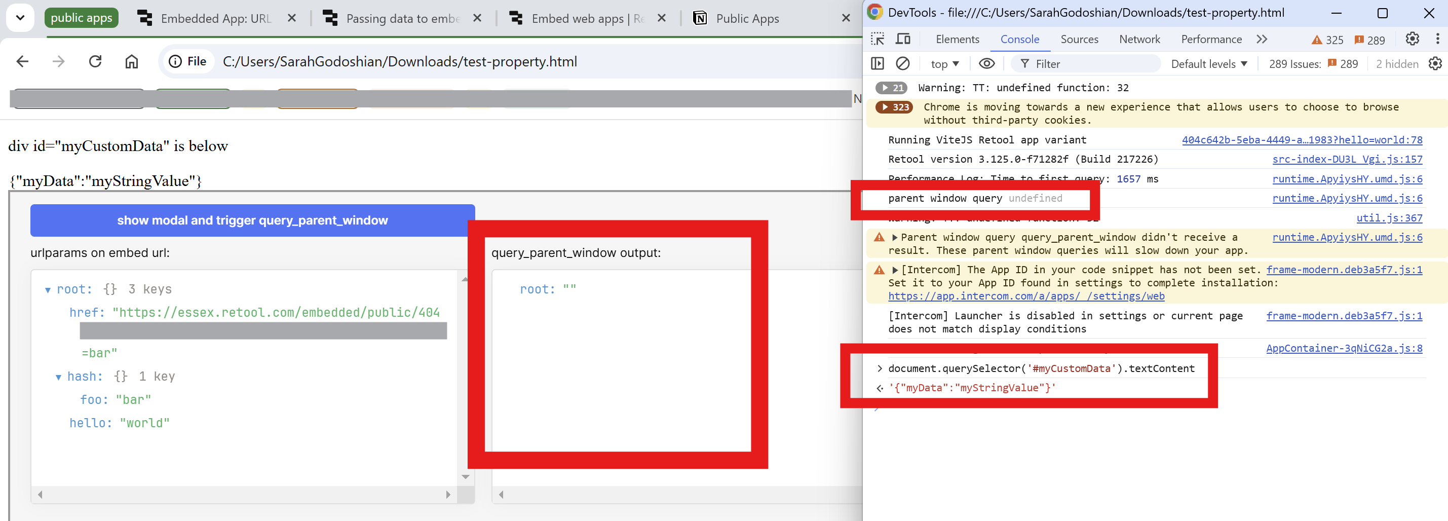 Embedding public apps and issue passing data from the parent window - 💬 App Building - Retool Forum