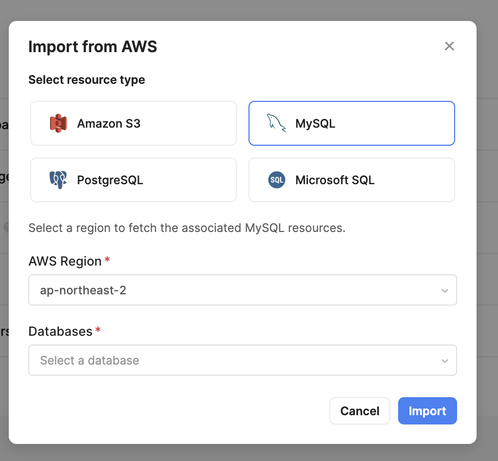 AWS database list missing - Queries and Resources - Retool Forum AWS database list missing - Queries and Resources - Retool Forum