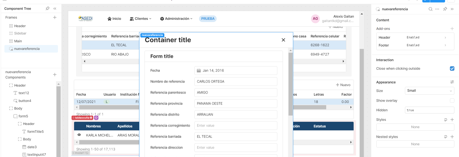 Remove blank space margin from Modal component - 💬 App Building ...