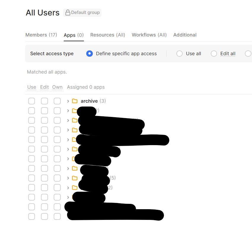 Bug Permission Overflow 💬 Self Hosted Retool Retool Forum
