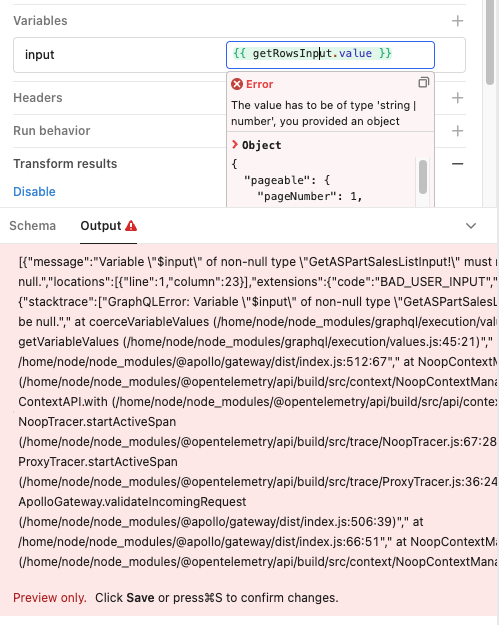 Cannot Execute Graphql Query With Custom Input Type Api Queries And Resources Retool Forum