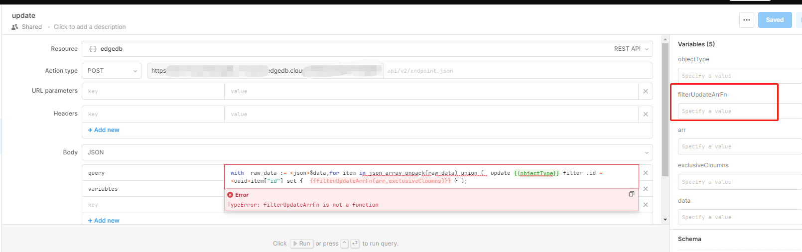 Function Resolved To Variable In Query Library Queries And Resources Retool Forum