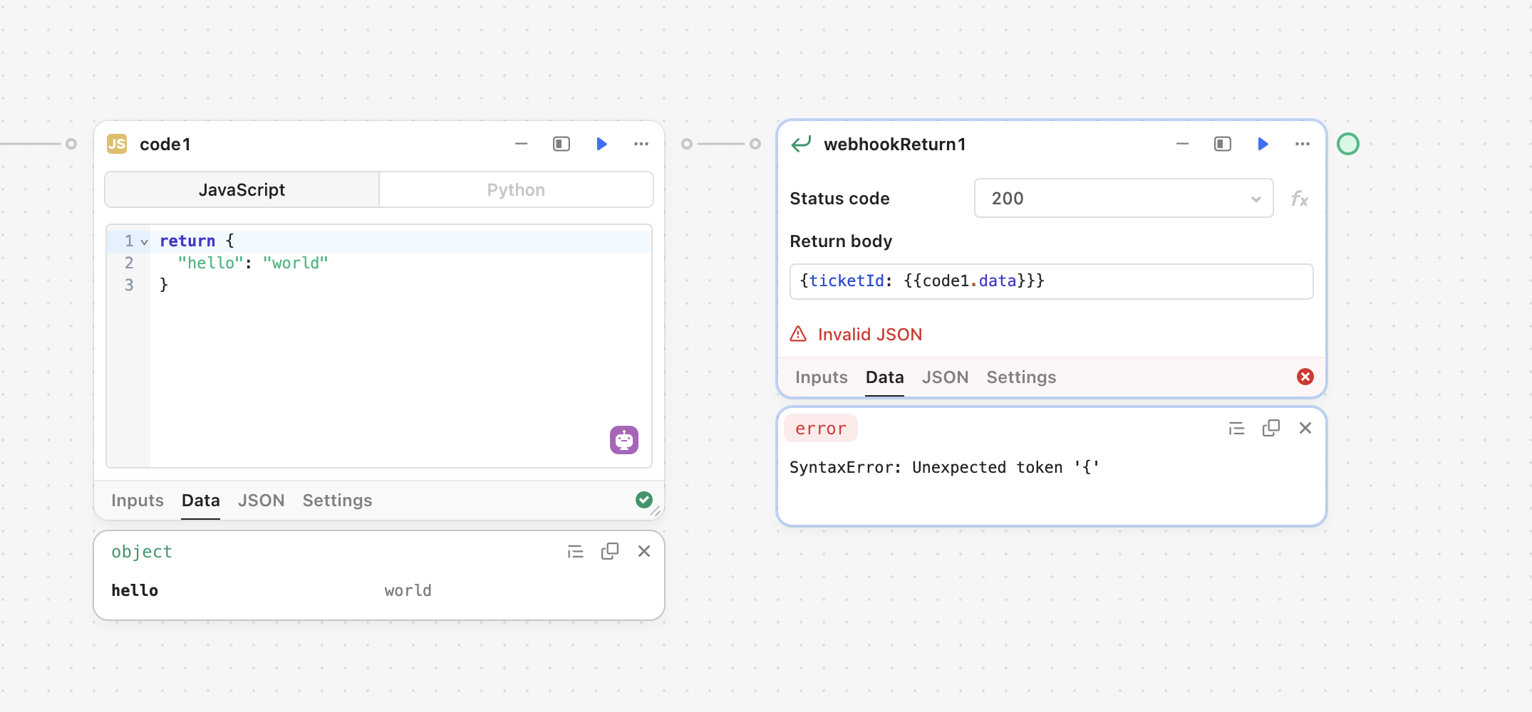 Bug in webhook return module in workflow - 💬 Workflows - Retool Forum